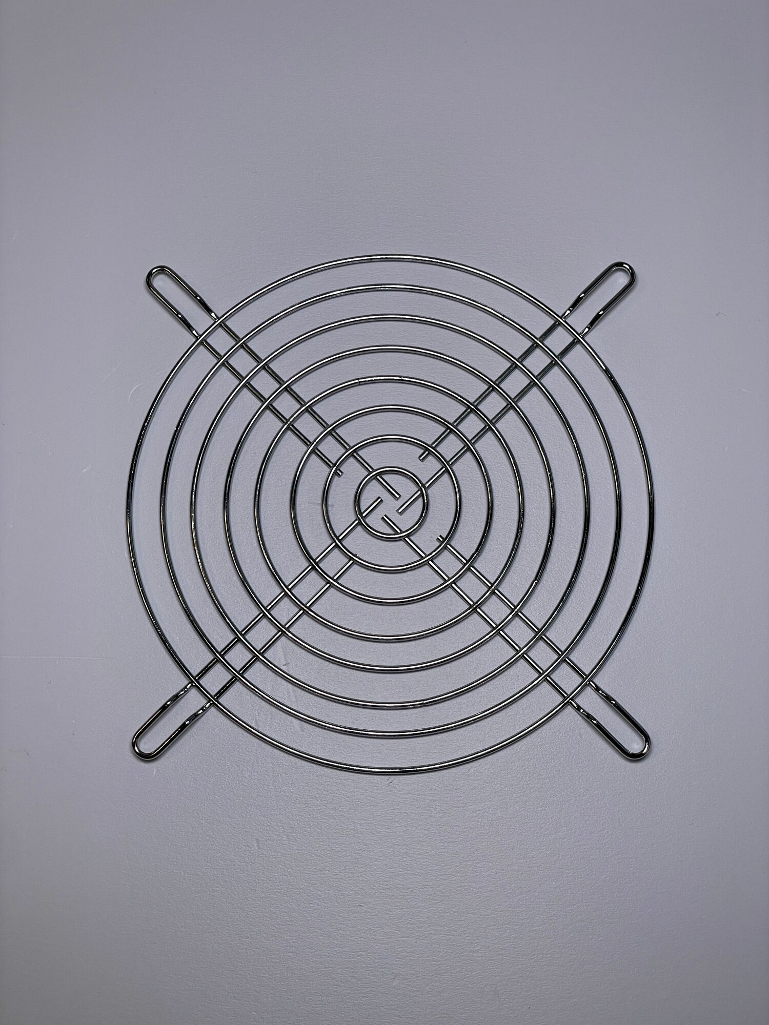 1 шт. Защитная решетка для вентилятора, кулера, системного блока, металлическая решетка для вентиляции, 150х150 мм, хром