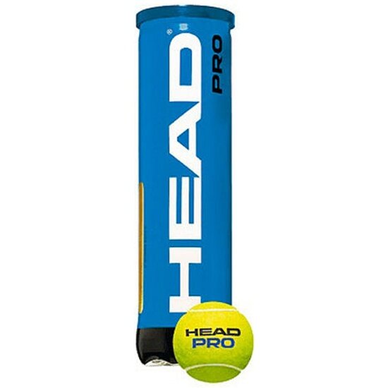 Мячи для большого тенниса Head Pro 3B, арт.571603, уп.3 шт, одобр. ITF, сукно, нат. резина, желтый