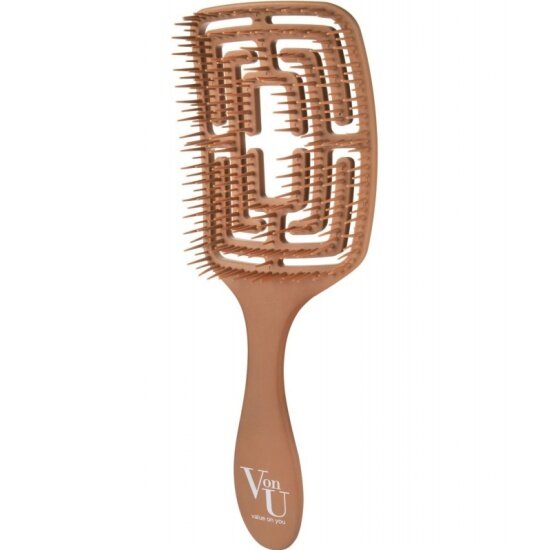 Расческа для волос Von-u Spin Brush Gold, золотая