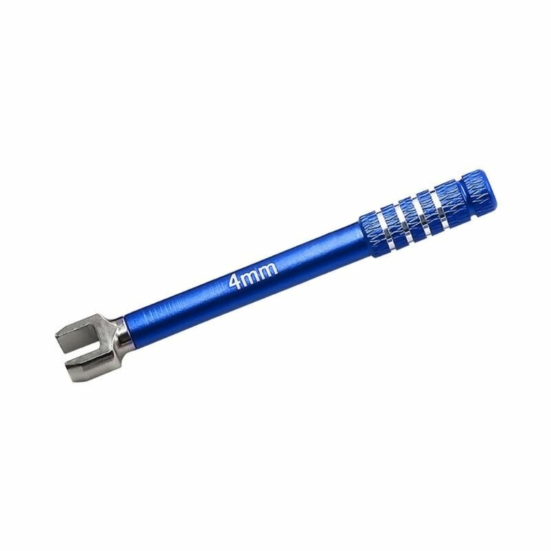 Гаечный ключ с открытым концом из среднеуглеродистой стали, маневровый гаечный ключ-4 мм синего цвета