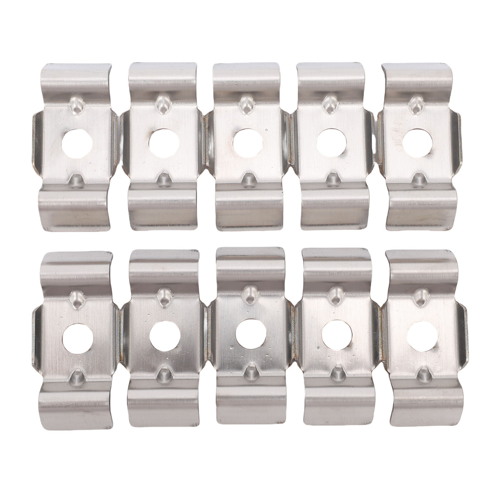 10 шт, двойной стержень, коврик для крепления к забору, аксессуары, металлическая пластина, зажим, держатель из нержавеющей стали, угловой разъем, оборудование