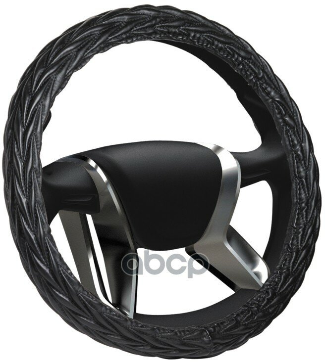 Оплетка на руль M "SENATOR" Dakota натуральная кожа, черный AZARD арт. OPLS0501