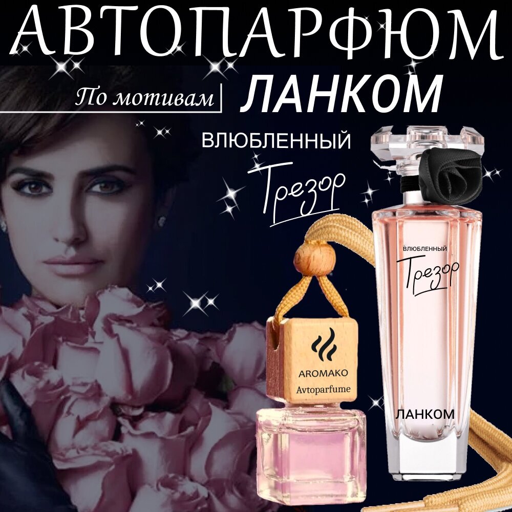Автопарфюм ТОП миниатюра Влюбленный Трезор бай Ланком, ароматизатор в авто AROMAKO