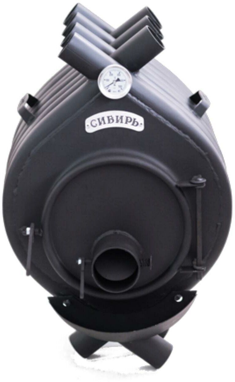 Печь отопительная БВ-120 "СИБИРЬ" диаметр дымохода: 115 мм 5 кВт