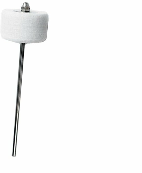Колотушка для педали PEACE DA-55, фетровая головка, стальной шток, цвет белый