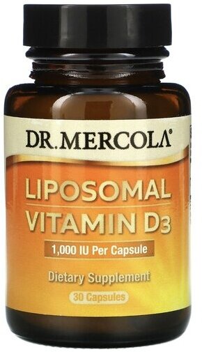 Dr. Mercola липосомальный витамин Д3 1000 МЕ (25 мкг) 30 капсул