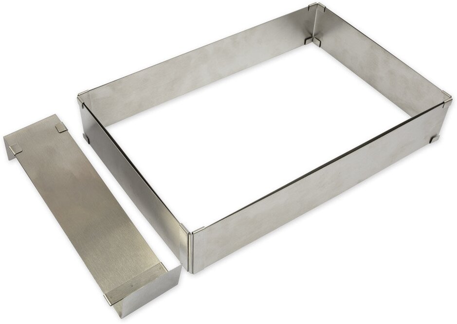 S-CHIEF SHF-0077-CM85 Металлическая прямоугольная форма для выпечки с регулировкой размера 1 шт