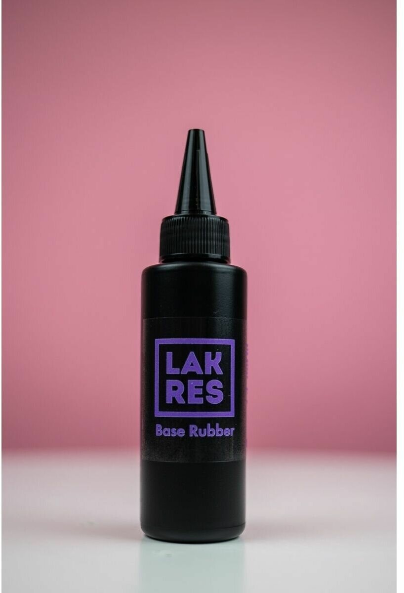 База для гель лака Lakres Rubber, каучуковая, 100 мл