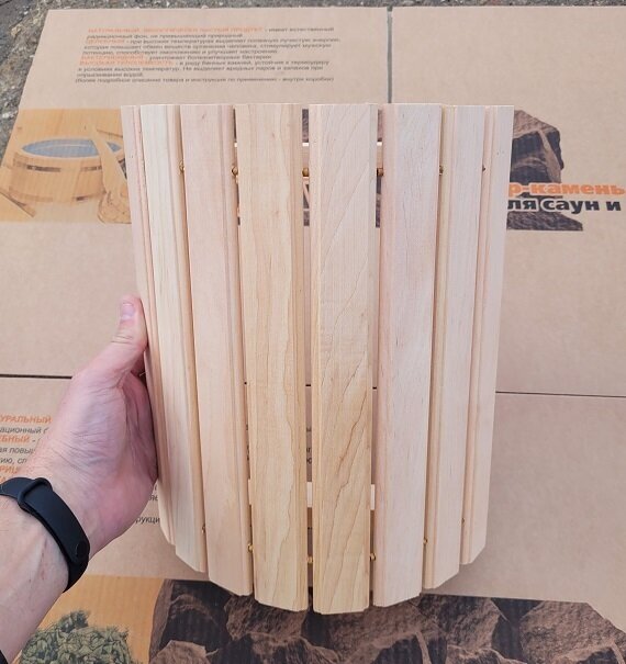 Абажур угловой широкий для парной бани и сауны