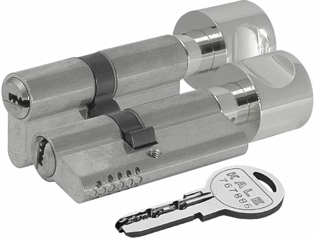 KALE KILIT 164 OBS SCE/70 цилиндровый механизм с вертушкой 30+10+30 мм никель 5 кл
