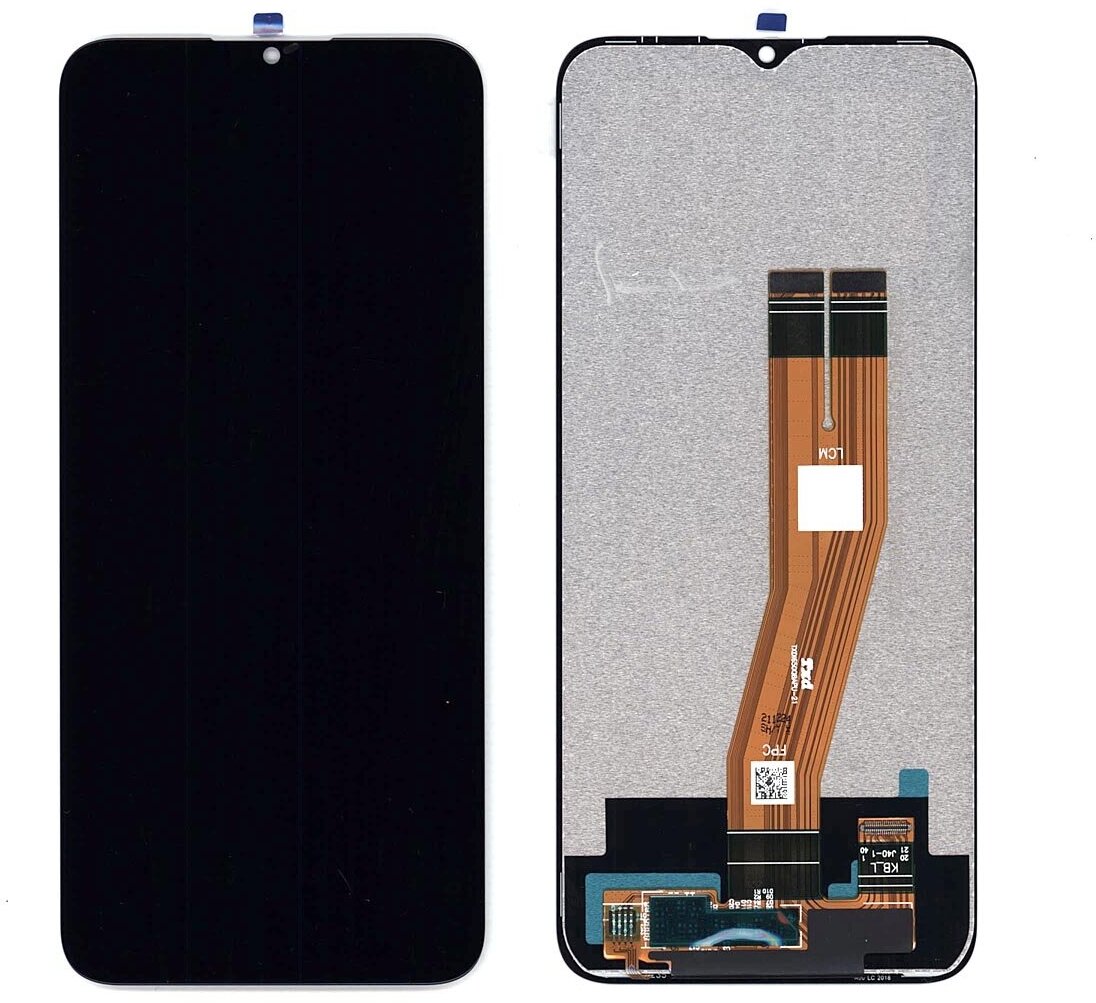 Дисплей (модуль) для телефона Samsung Galaxy A03S (A037F), Small size, черный