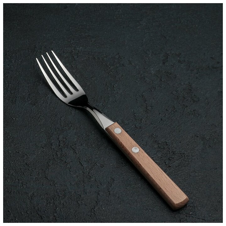 Вилка столовая "Эко стейк", h 19,5 см, толщина 1,5 мм, столовые приборы