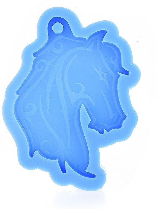 *Материалы д/творч(Янсен) МолдСиликоновый Синяя лошадь (д/работы с эпокс. смолой/мылом) [80х60мм] (СМ8-0004)