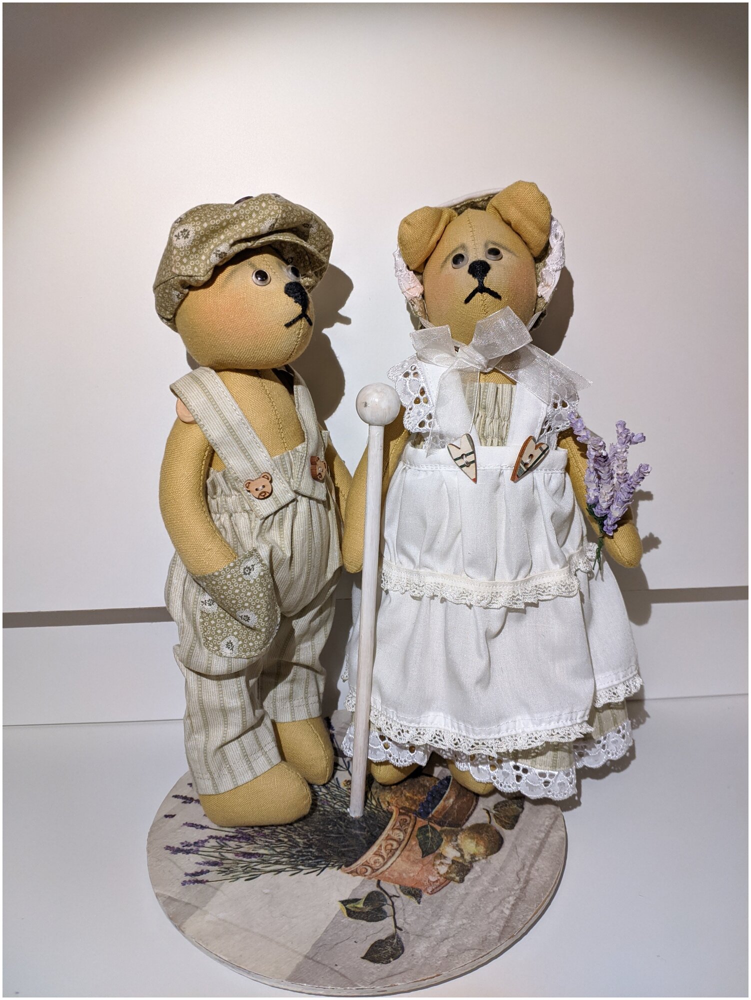 Интерьерная игрушка "Медведи Ганс и Гретта"