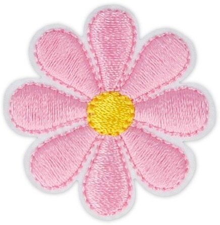 Gamma термоаппликация №04/5 1580D цветок розовый 3.5×3.5 см для одежды и текстиля