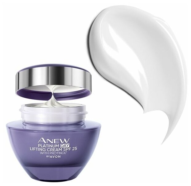 Дневной лифтинг-крем для лица SPF 25 Avon Anew, 50 мл / антивозрастной крем / лифтинг крем омолаживающий / крем против моржщин