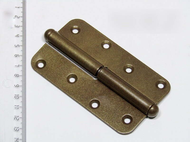 Петля накладная ноэз ПН-110, правая, толщина металла 2 мм, бронзовый металлик 2 шт.