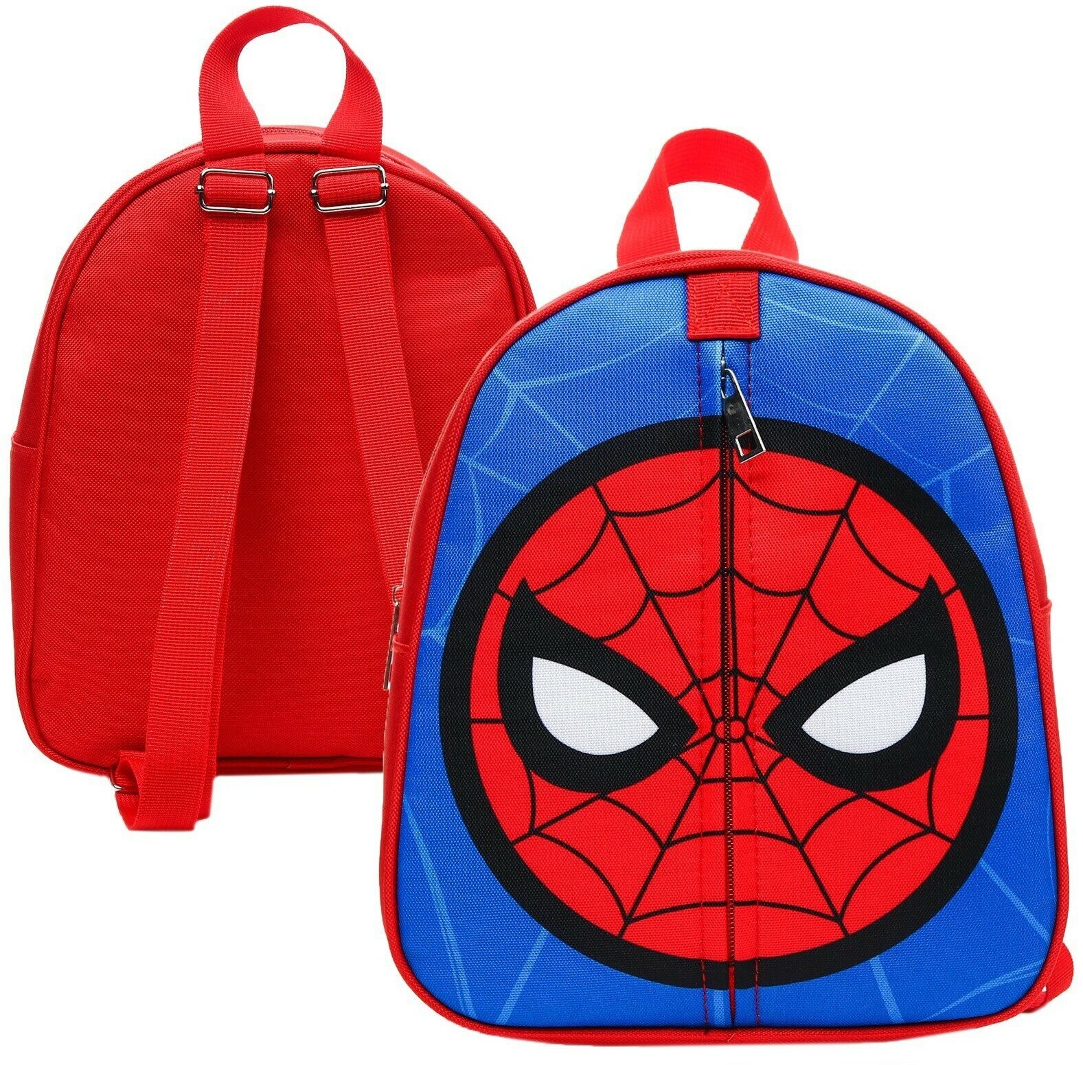 Рюкзак детский, на молнии, 23х27 см, Человек-паук, 7573617