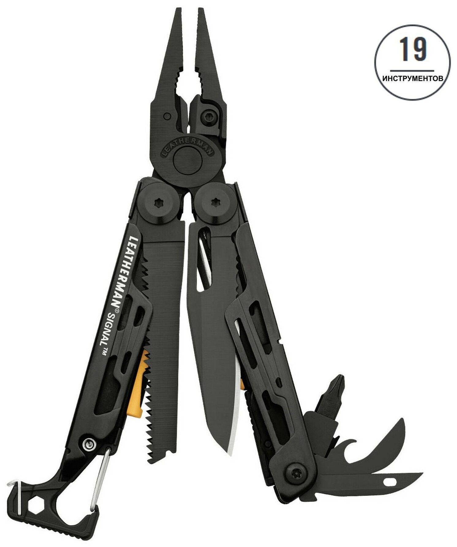 Мультиинструмент (мультитул) Leatherman Signal Black (черный)