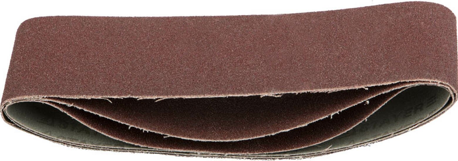 Лента шлифовальная STAYER 75х457мм, Р80, 3шт 35441-080