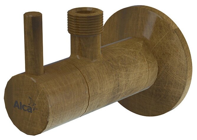 Вентиль угловой с фильтром 1/2-3/8, бронза Alcadrain ARV001-ANTIC