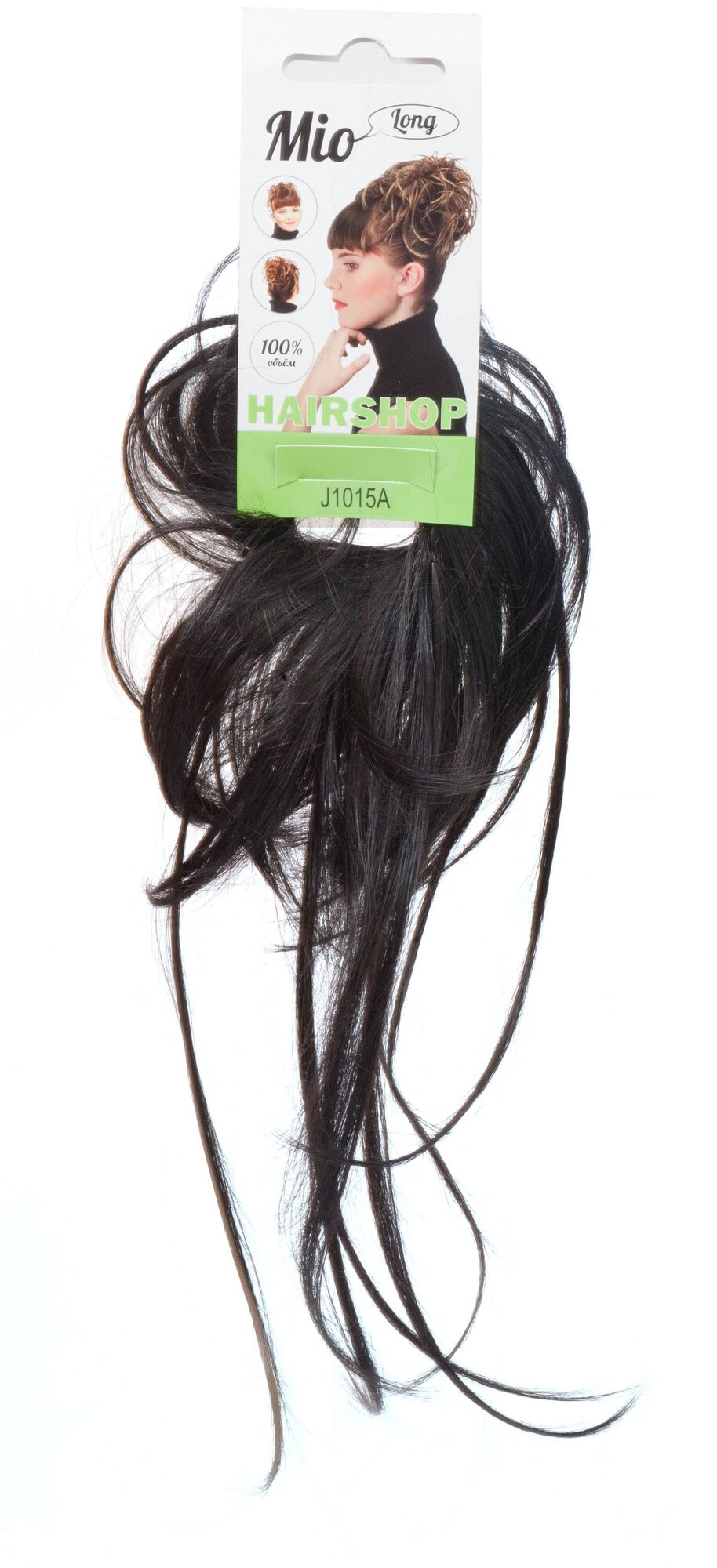 Hairshop Шиньон-резинка MIO Long №4 (Темный брюнет)