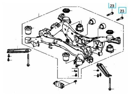 Болт с фланцем 14х85; Артикул Honda/Acura: 90160TZ6A00 (Оригинал)