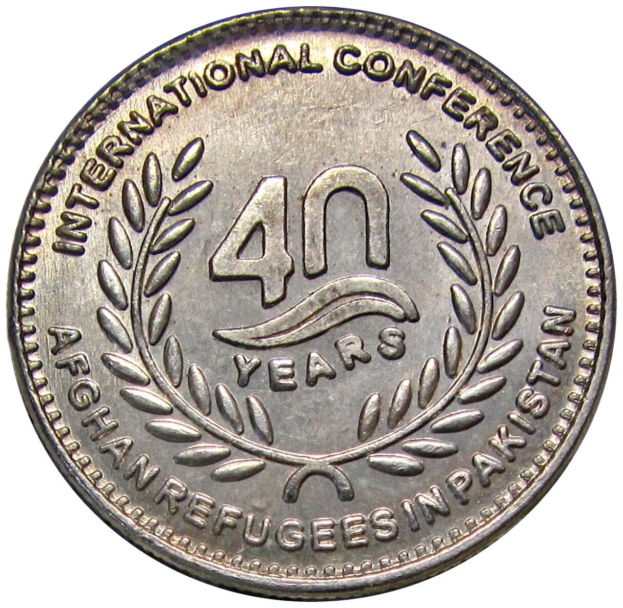 40 рупий 2020 Пакистан Международная конференция, посвященная 40-летию приема афганских беженцев в Пакистане UNC