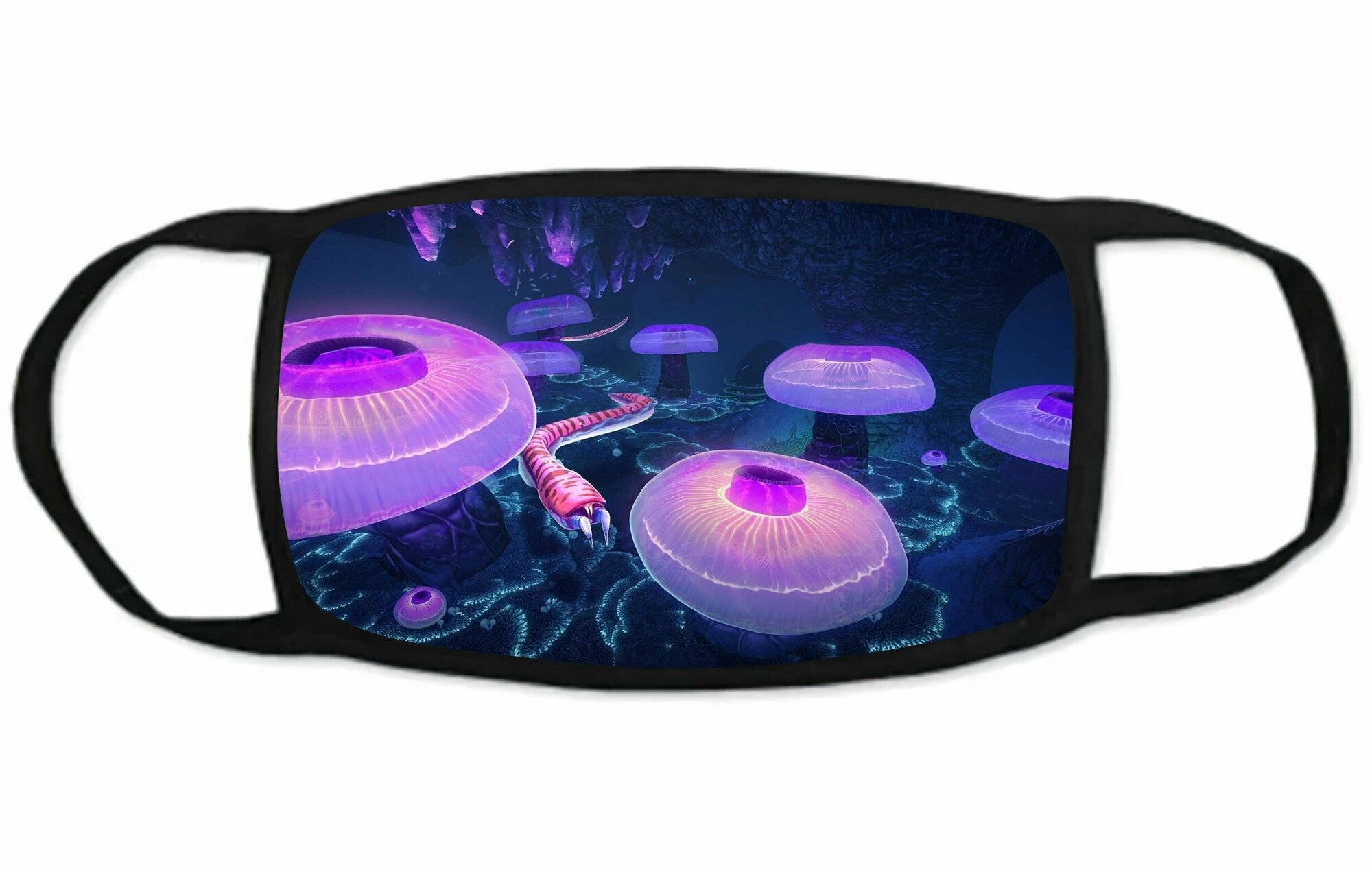Стильная многоразовая маска Mewni-Shop размер 12,5*20 Subnautica, Сабнатика - 0005