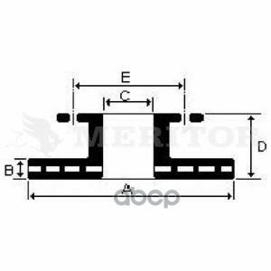 Диск тормозной! 430х48x45 n10 SAF SKRB 9022 (SK7) MERITOR арт. MBR5125