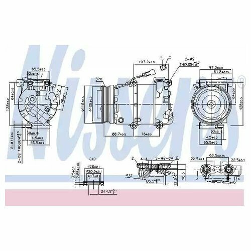 Компрессор кондиционера Nissens 89234