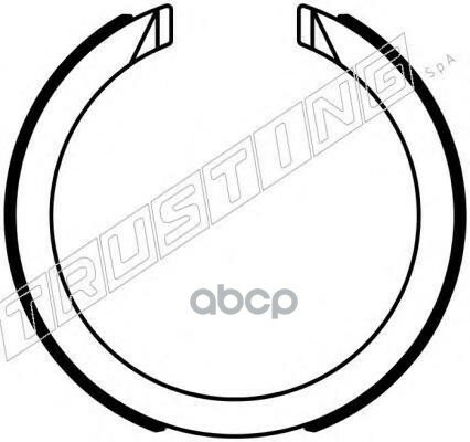 К-т бараб. тормоз. колодок MAZDA CX-7 2007-, Opel Sintra 1996-99, Ssang Yong Korando, Musso 1996- Trusting арт. 040163