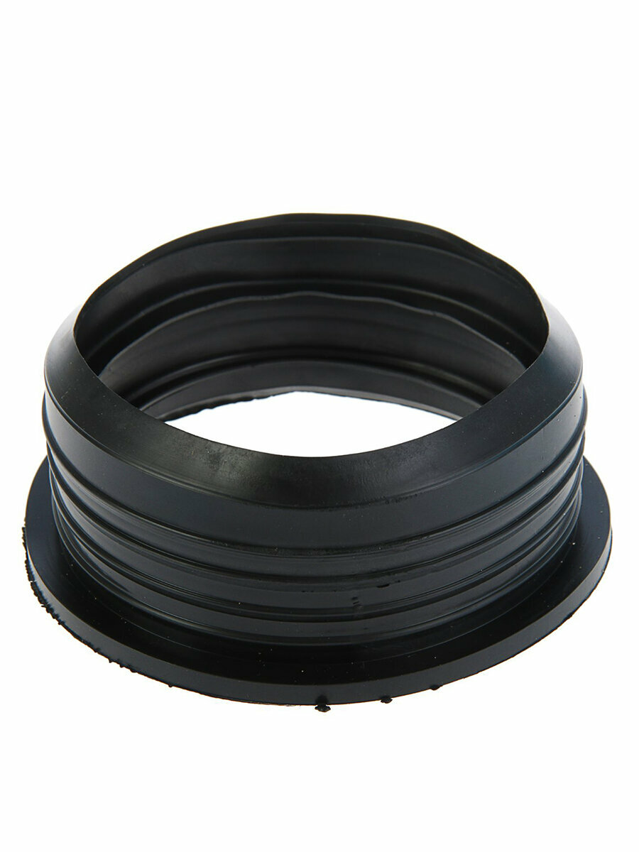 Манжета переходная 40х50 мм, трёхлепестковая сантехническая для труб канализации, гофротруб, сифонов, сливов, каучук