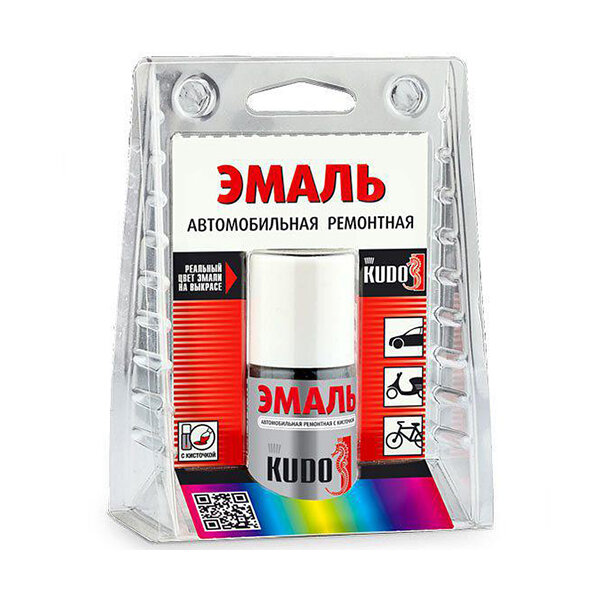 Kudo Эмаль ремонтная с кисточкой (Айсберг), 15 мл