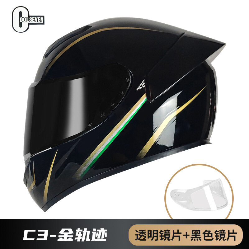 Шлем Four Seasons, для мужчин и женщин, с линзой и зеркалом, золотой