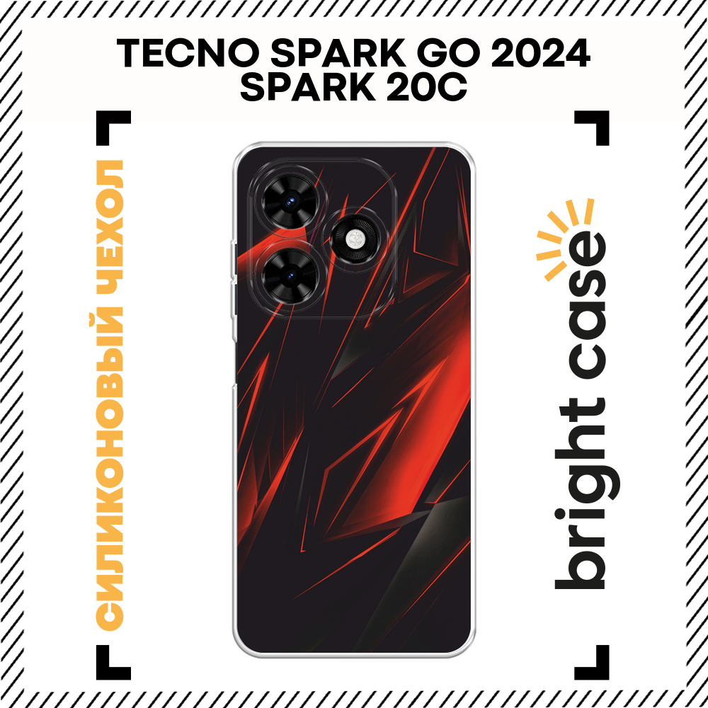 Чехол на Tecno Spark Go 2024/Spark 20C / Текно Спарк Го 2024/Спарк 20C с принтом Текстура