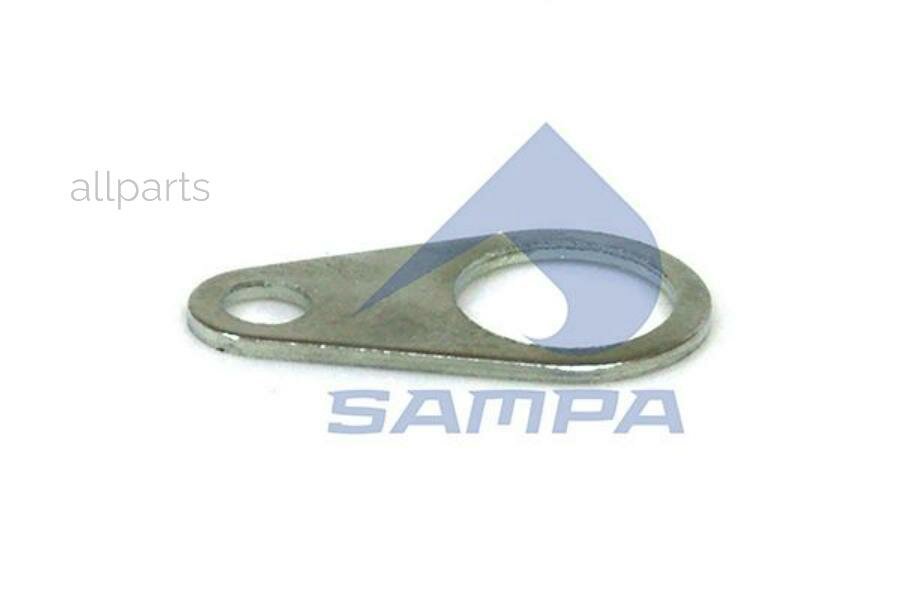 SAMPA 114144 фиксатор ролика тормозного ! пластина прямая 32x19x60 2x \SAF/TRAILOR
