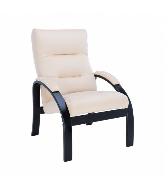 Кресло Leset Лион, венге, ткань велюр, v18 бежевый