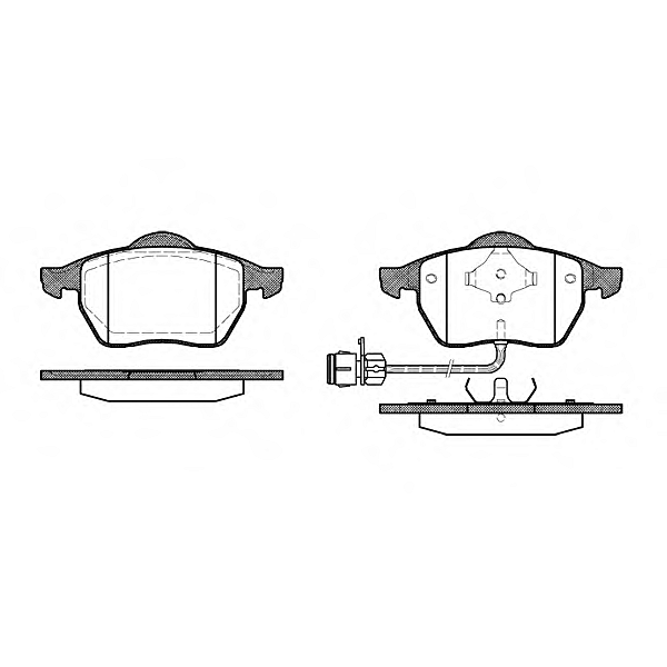 REMSA 039002 (49500A69497 / 4A0698151 / 4A0698151A) комплект тормозных колодок дисковый тормоз
