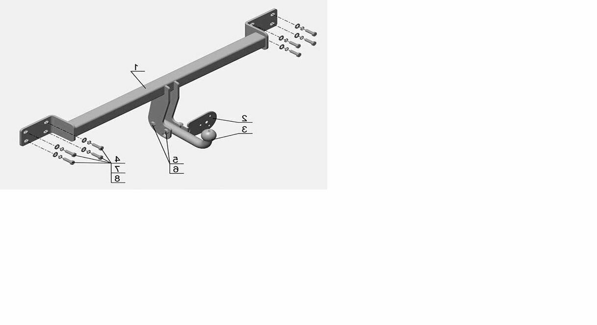 Фаркоп для Lifan Solano (2010-) (без электрики) (паспорт и сертификат) AvtoS. LF01