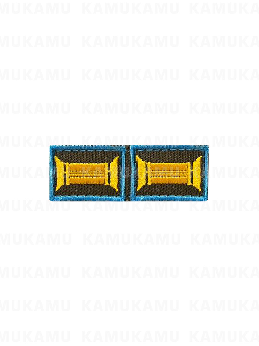 Эмблема петличная нового образца Вдв/Вкс офицерская (катушка) на липучке