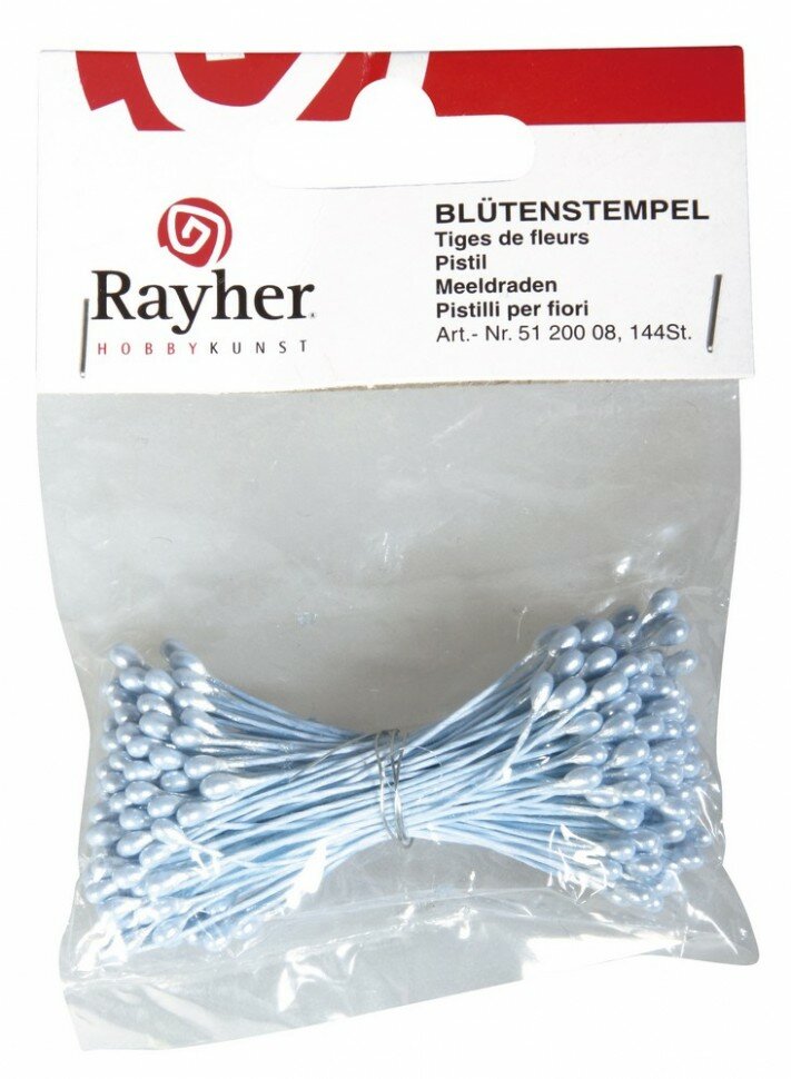 Rayher 5120008 Декоративные элементы "Тычинки двусторонние", 8 см, 144 шт