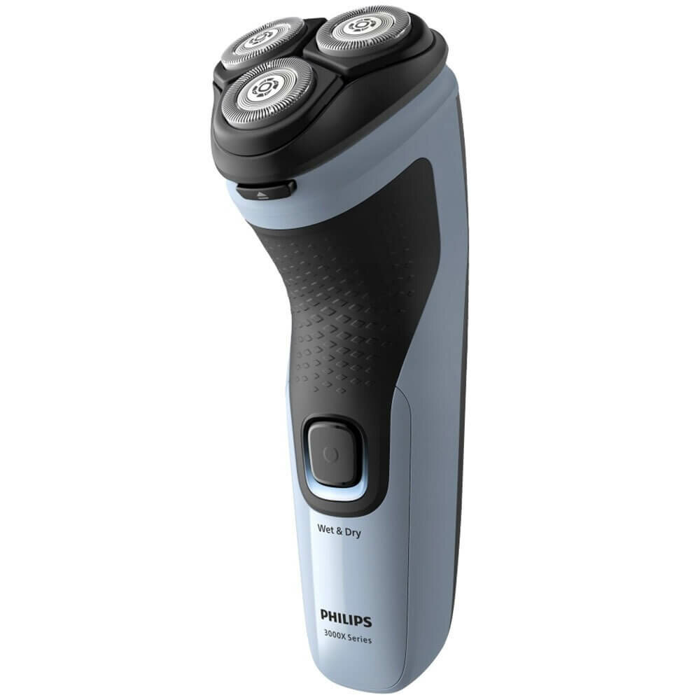 Бритва роторная Philips X3003/00 реж. эл:3 питан: аккум. голубой/черный