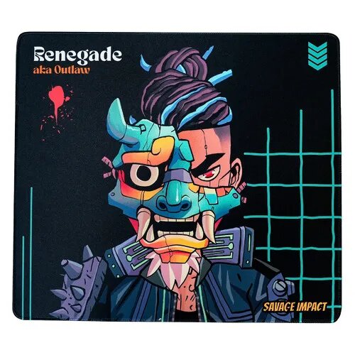 Коврик для мыши A4TECH Bloody BP-45 Renegade Midnight (L) рисунок, ткань, 400х450х5мм