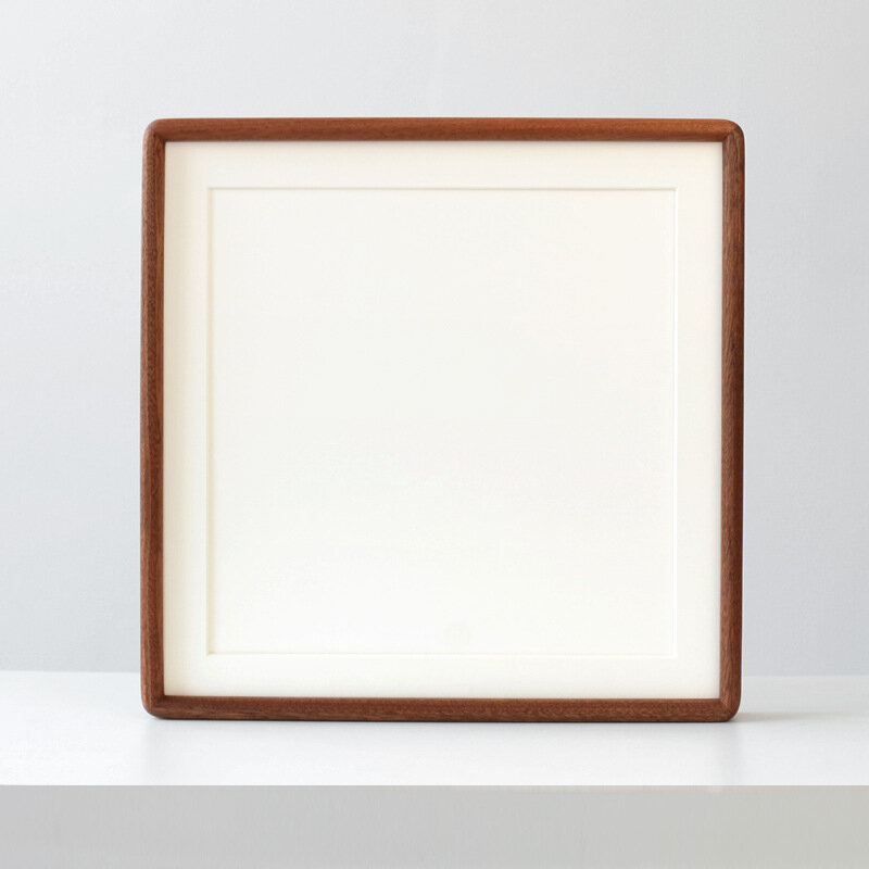 Рамка для картин из массива черного ореха, рамка в стиле D с китайской каллиграфией и живописью, ручная работа, рамка с пазами и шипами