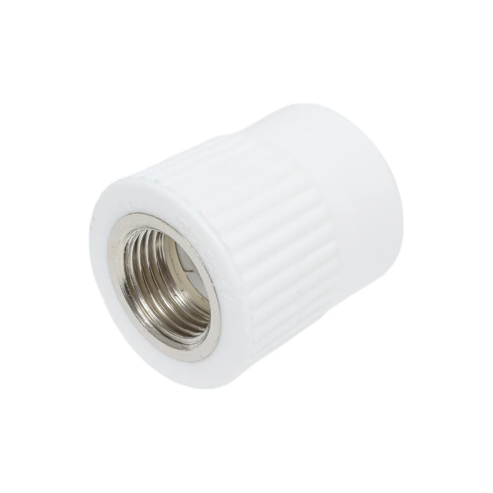 Комбинированная муфта PRO AQUA PP-R ВР белая d-25 мм 1/2" PA22012Pb