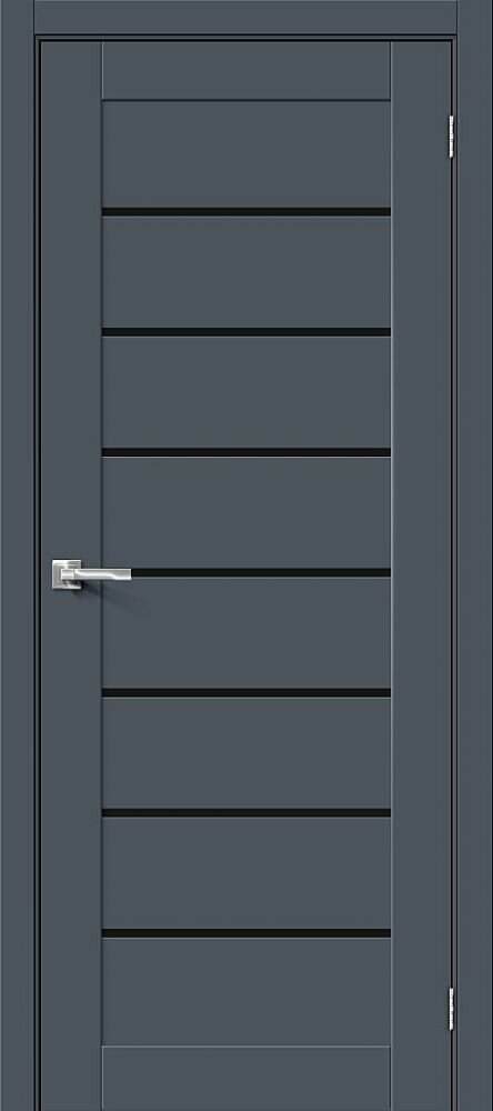 Межкомнатная Дверь Эмалит Bravo Браво-22 Stormy Matt / Black Star 600x2000мм (Полотно 1шт) / Браво.