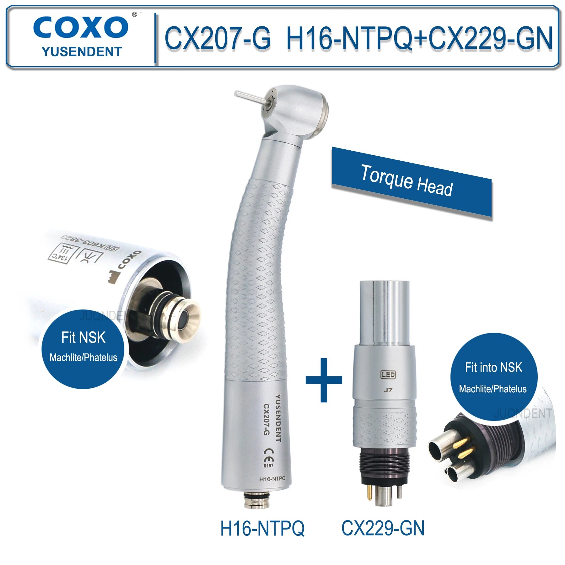 COXO YUSENDENT CX207-G H16-NTPQ Стоматологический наконечник
