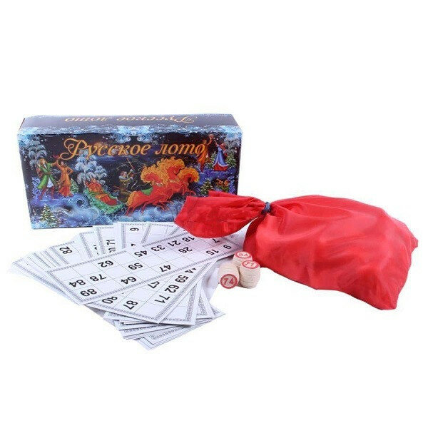 Лото в картонной коробке Зима