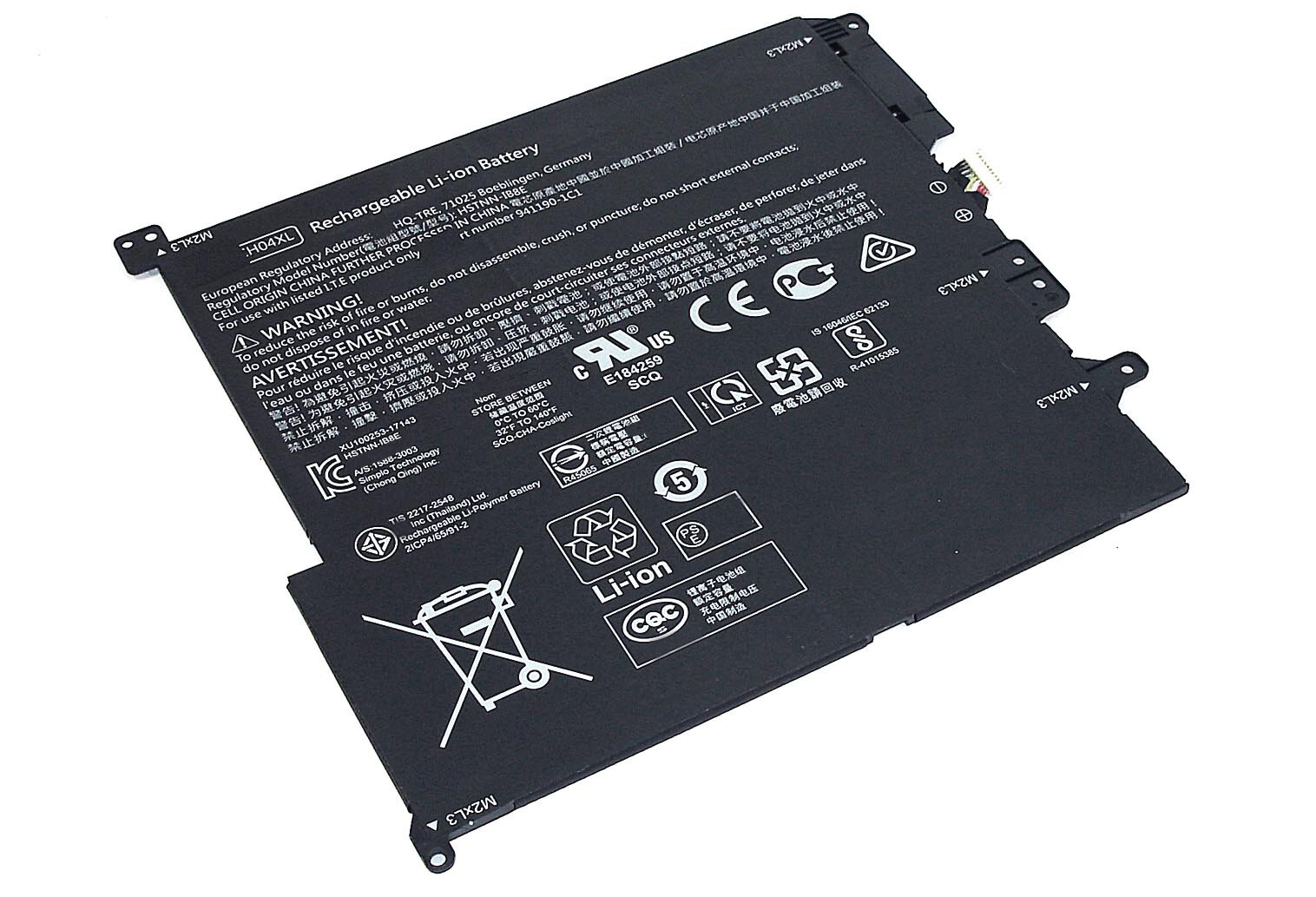 Аккумулятор CH04XL для ноутбука HP Chromebook X2 12-f 7.7V 48.5Wh (6300mAh) черный